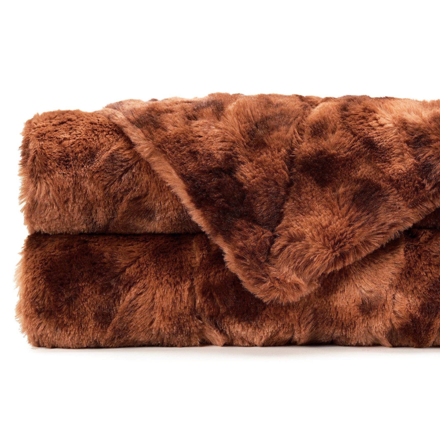 Double Sided Oversized Wolf Faux Fur Throw Blanket – Chanasya