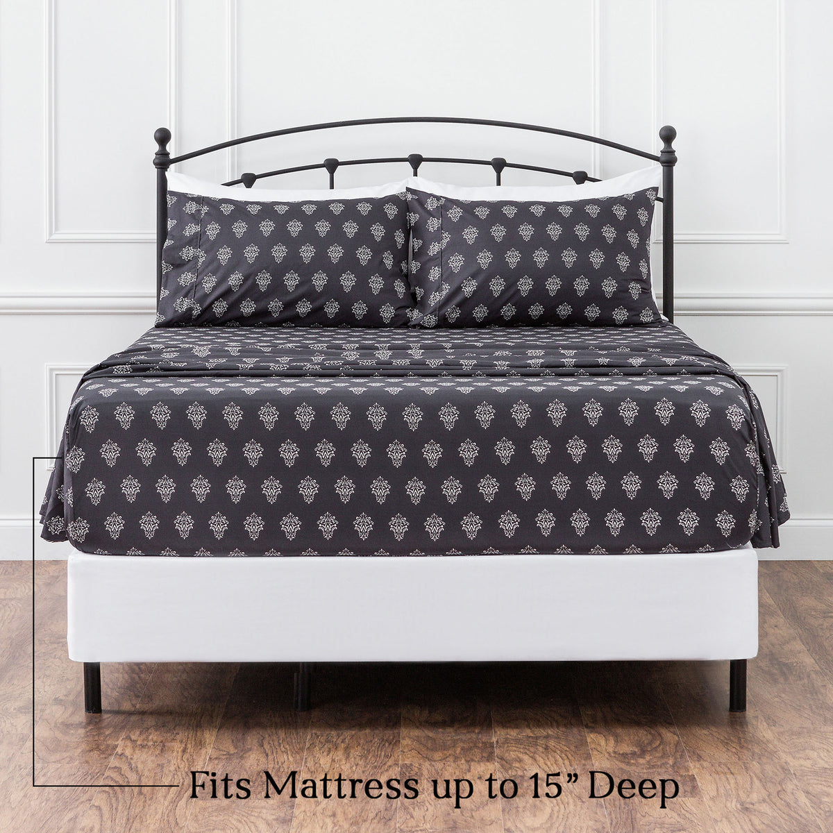 Damask Printed Sheets Set – Chanasya